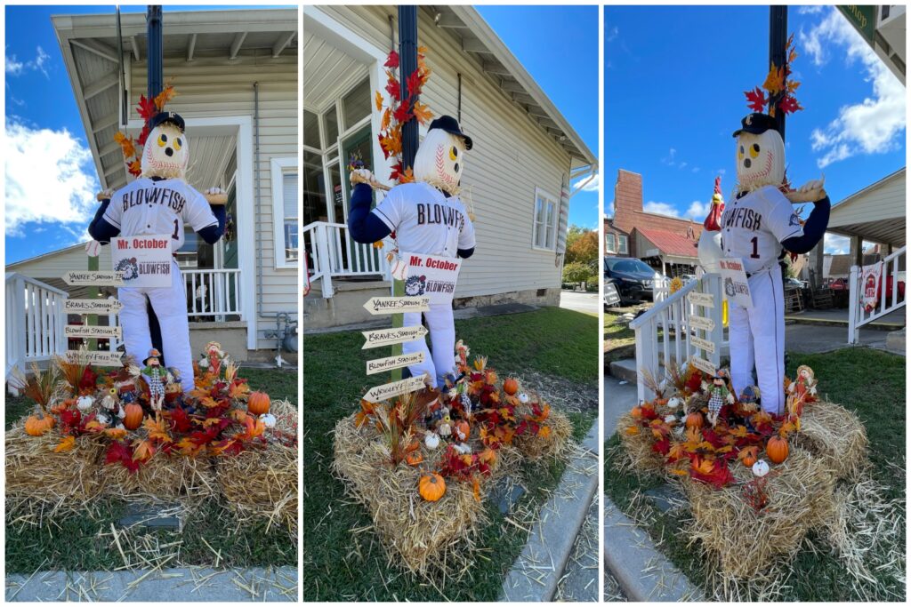 Check Out The Blowfish Scarecrow!