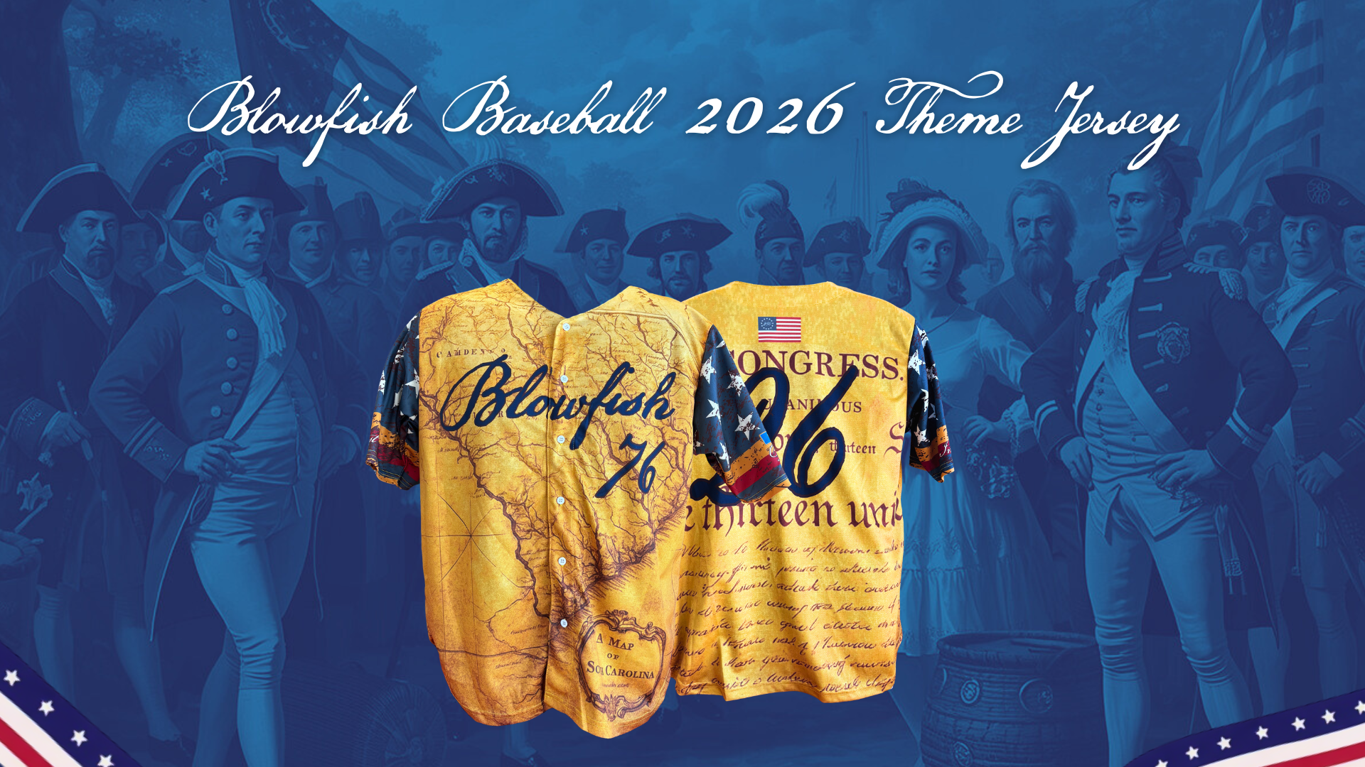 Blowfish unveil American Revolution theme jerseys